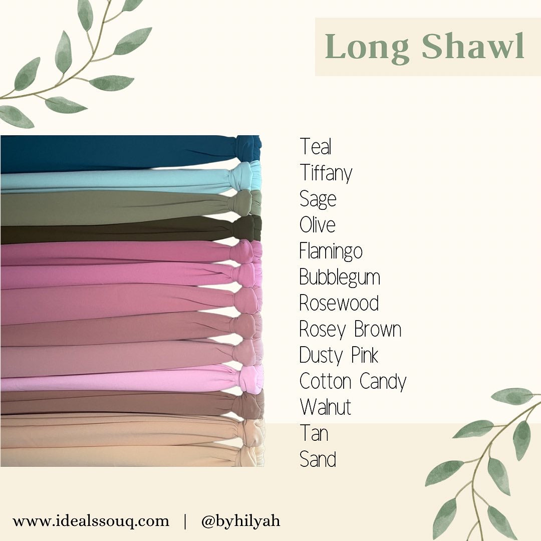 Kids Long Shawl Chiffon Zahra
